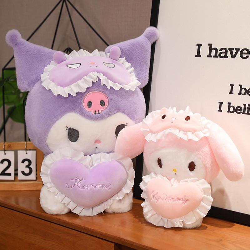 Kawaii Sanrio Heart Hugging Plushie Doll Kuromi Plush Toy Room - TikTok ...