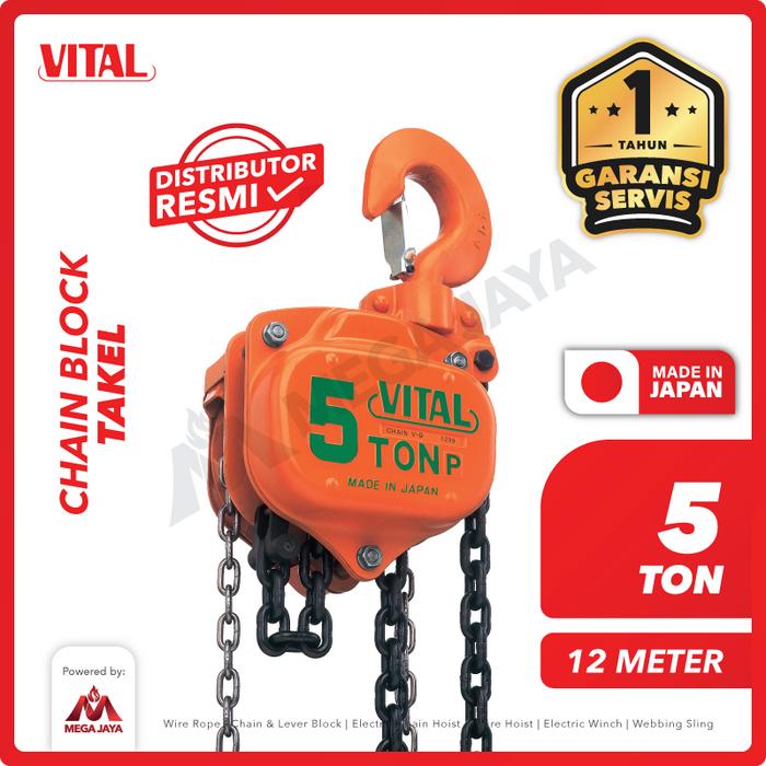 Promo VITAL Chain Block / Takel 5 Ton x 12 Meter Cicil 0% 3x - Jakarta ...