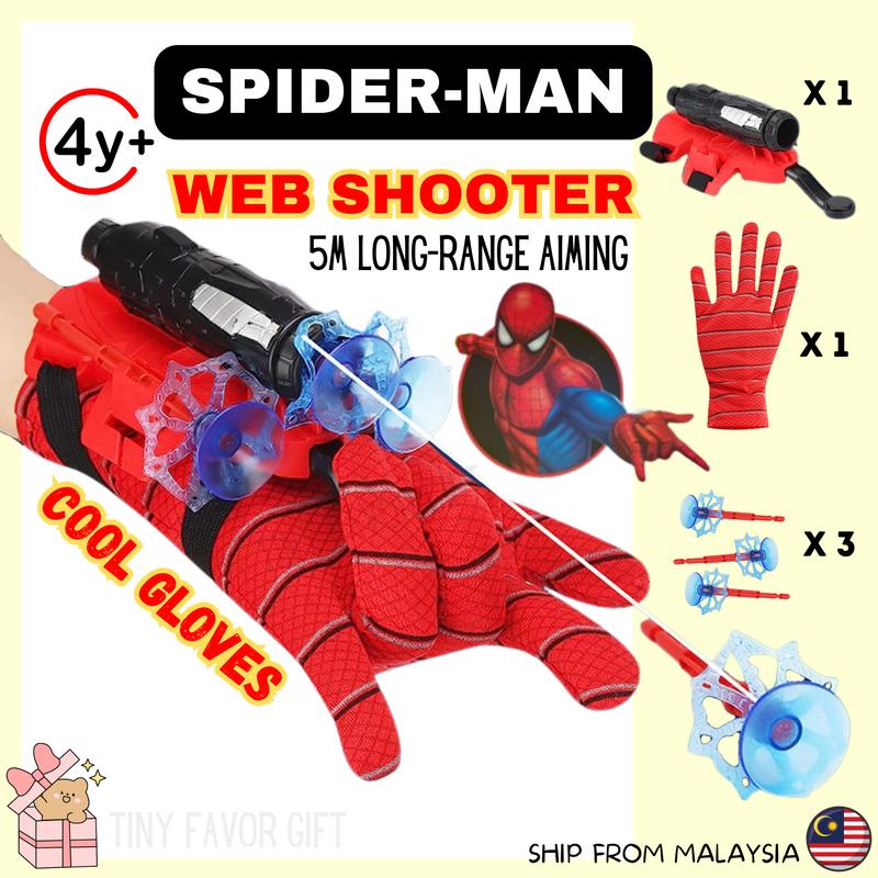 Spider-man silk launcher web shooter kids favor toys superhero - TikTok ...