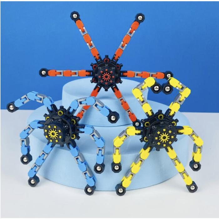 Mainan Anak Fidget Spinner Robot Gyro Fingertip Gangsing Transform ...