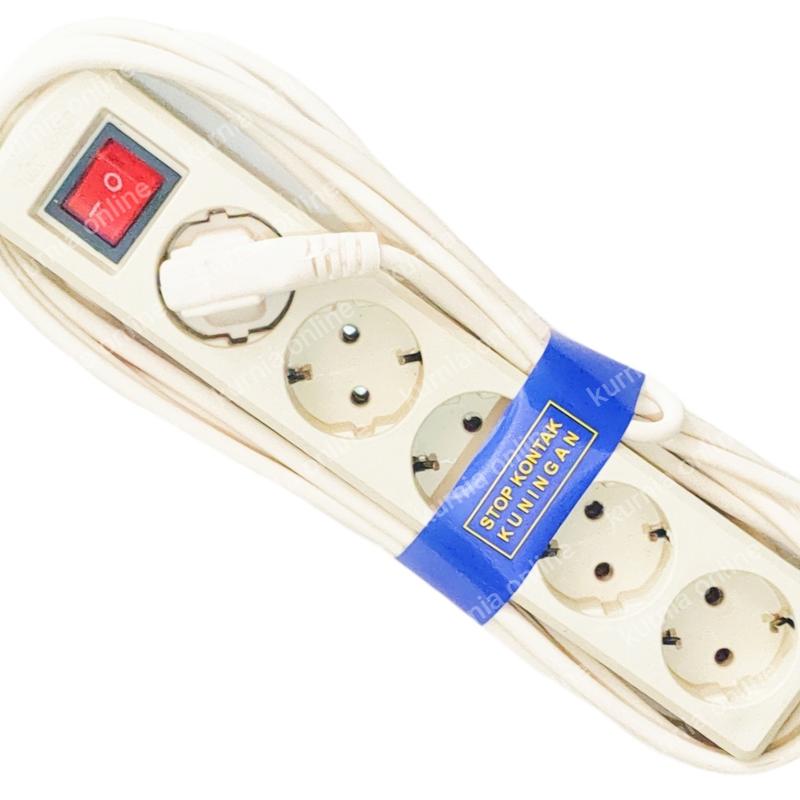 Terminal listrik colokan listrik 5 lubang 3 Meter + saklar - Shop ...