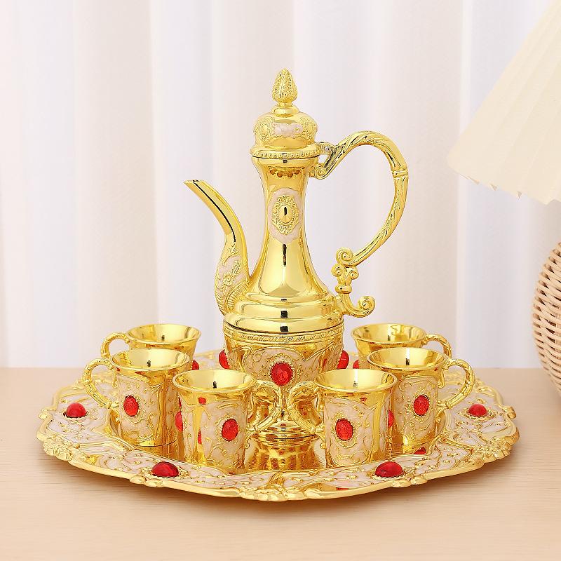 European Style Wine Pot Set Home Retro Old Wine Pot Antique Style ...