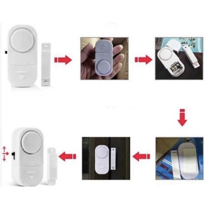 ALARM PINTU ANTI MALING PENCURI JENDELA KACA SENSOR RUMAH TOKO - Shop ...
