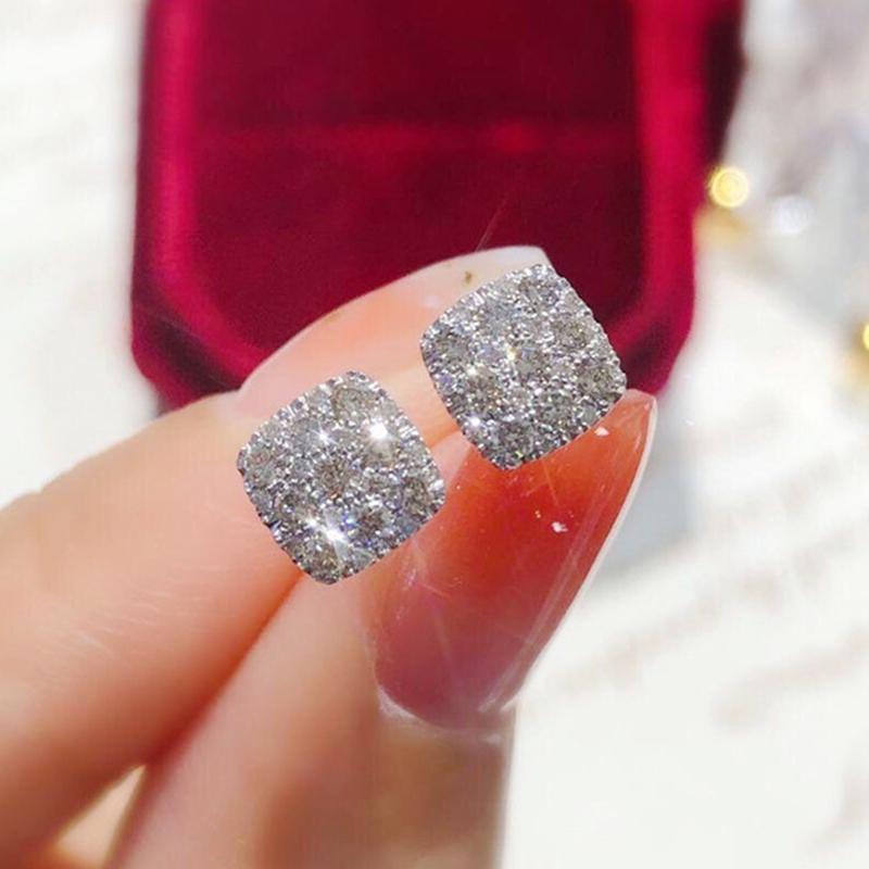 (BREEZES) Minimalist Square Shape Stud Earrings Women Fashio - TikTok Shop Philippines