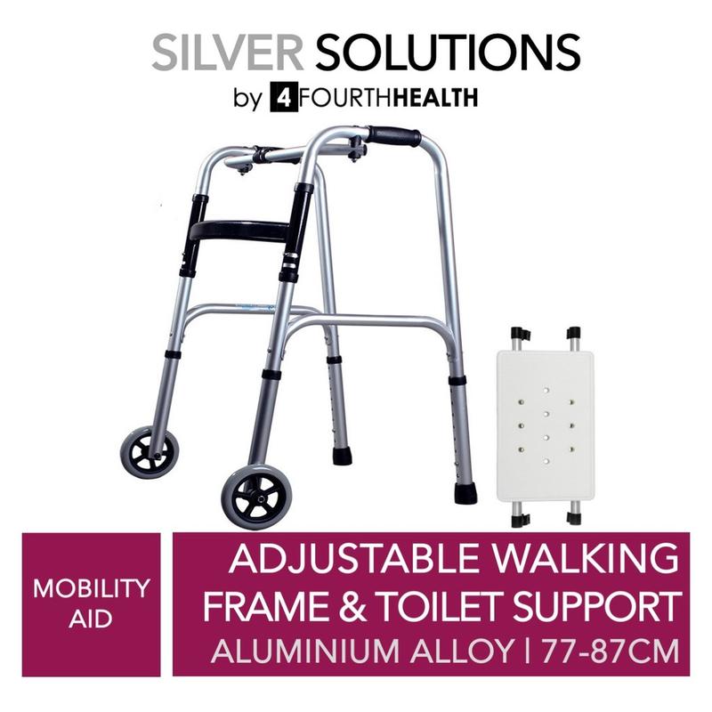 Elderly Walker Walking Frame | Walking Aid | Adjustable Foldable ...