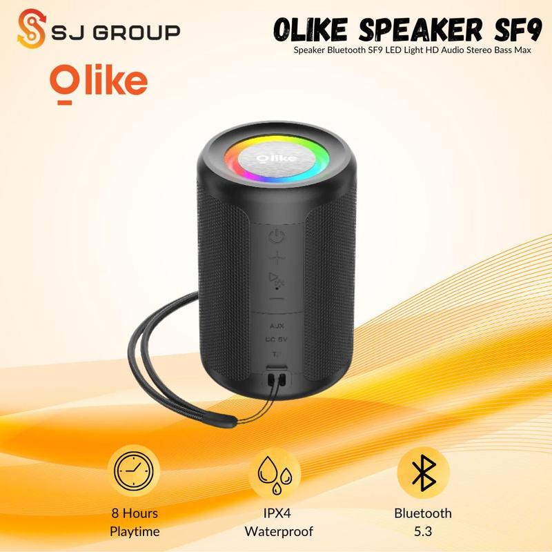 OLIKE SF9 Speaker Bluetooth Portable LED Light HD Audio Stereo Bass Max ...
