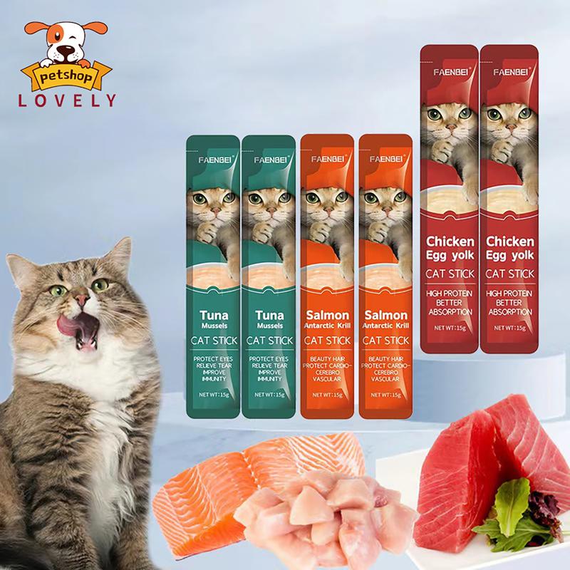 50pcs Cat Snacks Cat food Cat stick Kitten Snacks Premium Ca - TikTok ...
