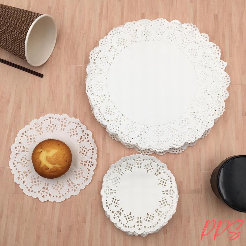 140pcs per pack Round/Rectangular White Lace Paper Doily Oil - TikTok ...