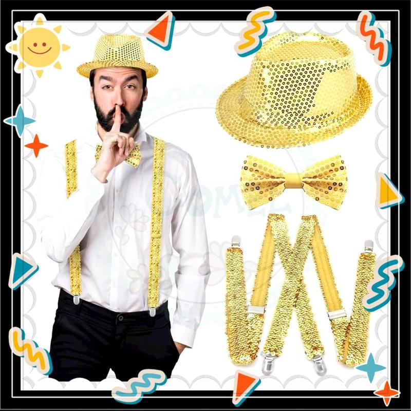 Comel Adult Kids Stage Show Sequin Hat Satin Tie Dance Costume - TikTok ...