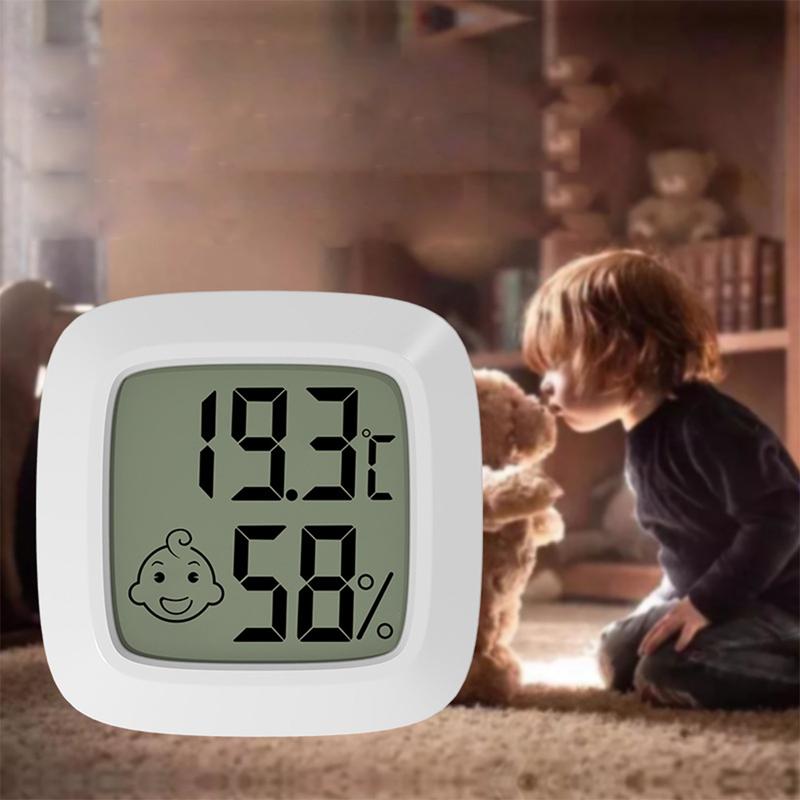 Termometer Digital LCD, Higrometer, Mini, untuk Suhu dan Kelembapan ...