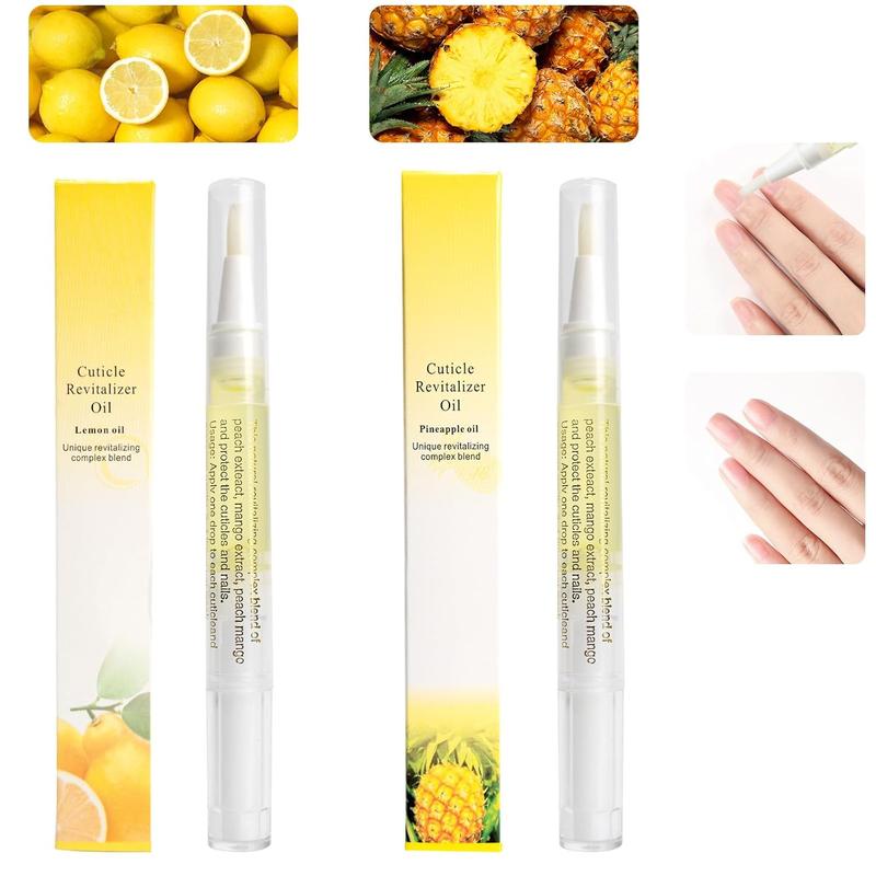 2 count Cuticle Oil Pens for Care,Cuticle Revitalizer Oil Pen with Soft ...