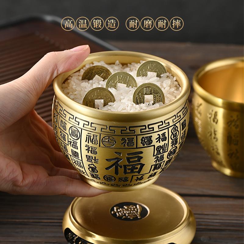 Brass rice jar, prosperous people and wealth, gathering wealth - TikTok ...