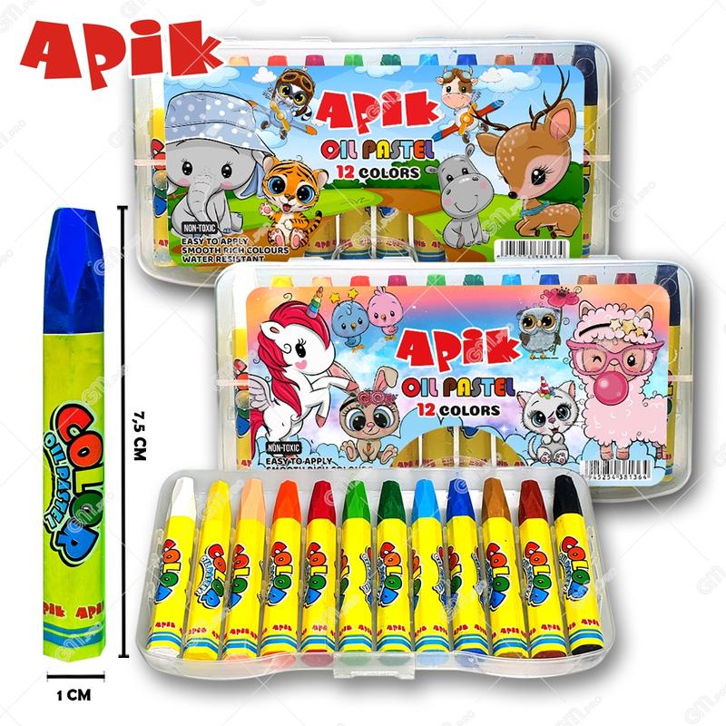 1 SET Crayon Apik 12 Warna - Shop | Tokopedia