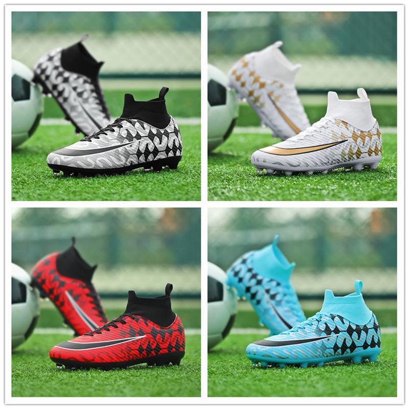 Size 35-47 Youth Spike Football Boots High-Top Football Boot - TikTok ...