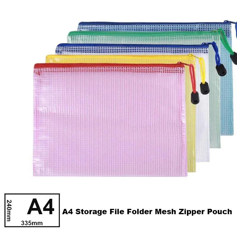Folder Fail Penyimpanan, 5 Keping, Beg Zip Jaringan, Beg Dokumen ...