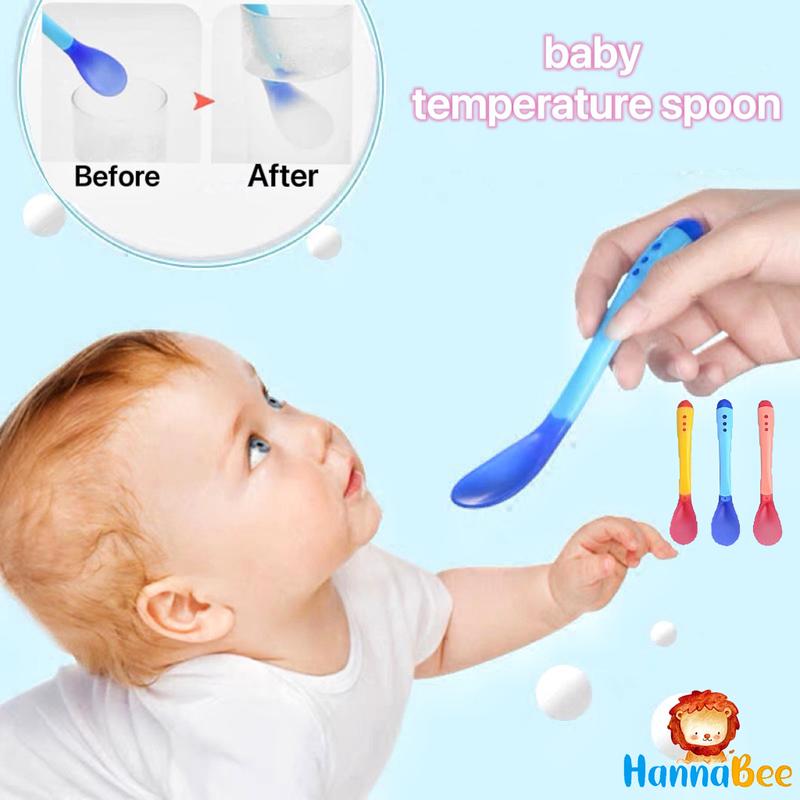 Baby Silicone Spoon Temperature heat sensing thermal feeding - TikTok ...