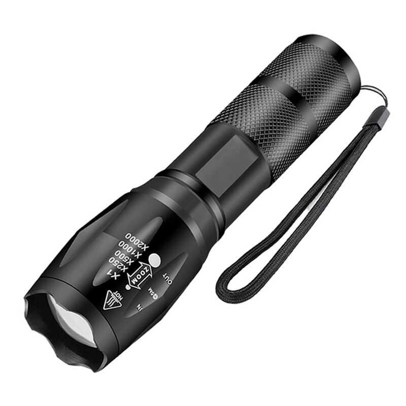 Lampu Suluh LED Kuasa Tinggi, Obor Perkhemahan, 5 Mod Pencahayaan ...