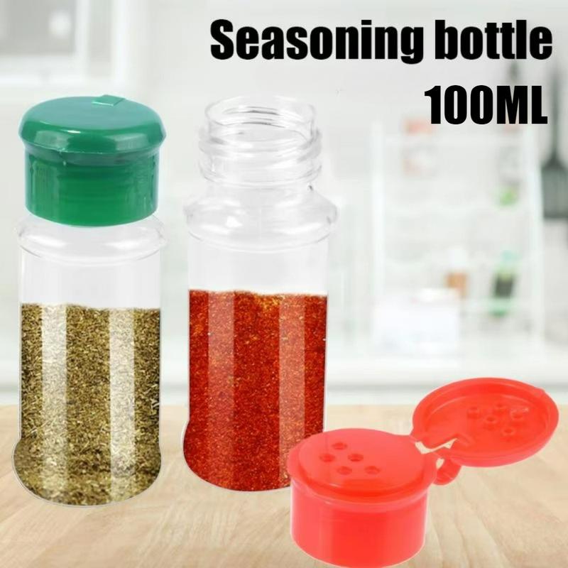 Botol Perasa Mudah Alih, 100ml, Balang Rempah Plastik Jelas, - TikTok ...