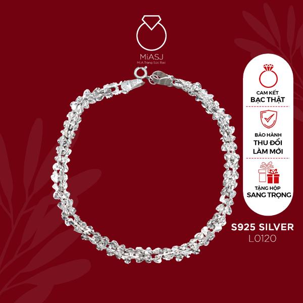 Lắc tay nữ Bạc Ý S925 lắc xoắn móc máy nhiều kiểu - L0056,L0034,L0132 ...