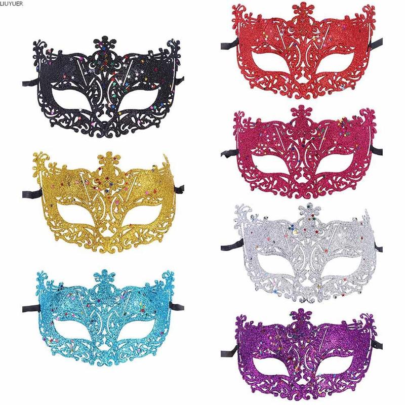 Queen Half-face Mask For Girl Face Mask Show Cosplay Prom Props ...