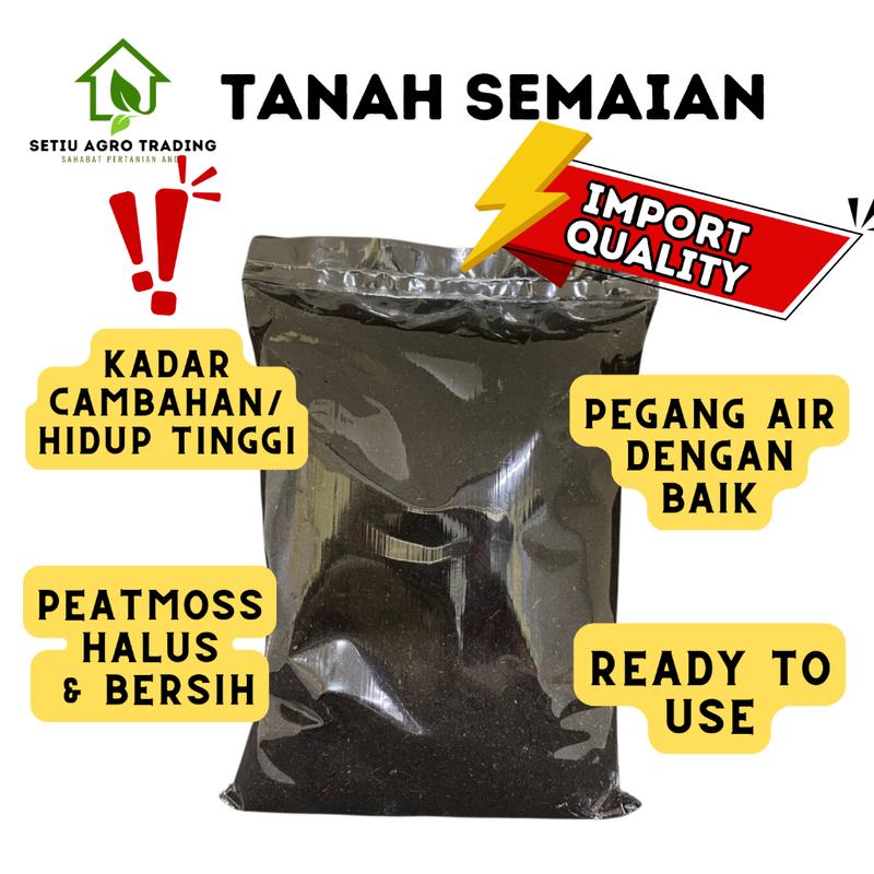 Tanah Semaian Biji Benih Keratan Batang | Peatmoss Holland Imported ...