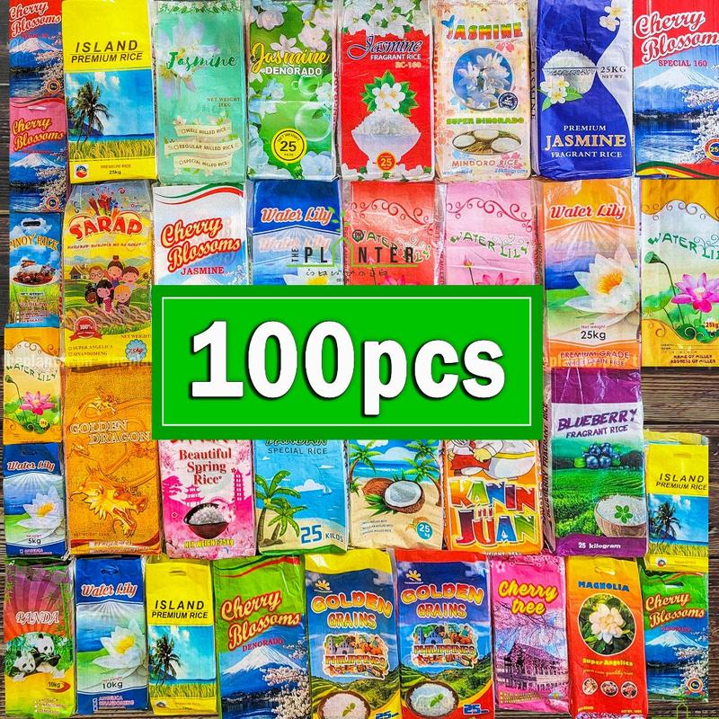 (25kg) 100pcs DOUBLE LAMINATED SACK for RICE BULK (25kls,10kls ...