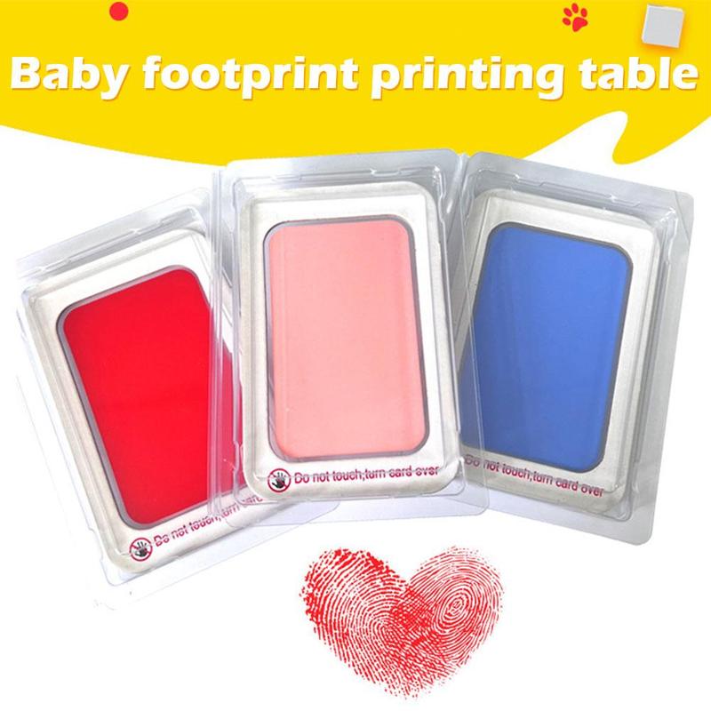 1 Pcs Plastic Baby Footprint Ink Pad Non-stick Ink Print Han - TikTok ...