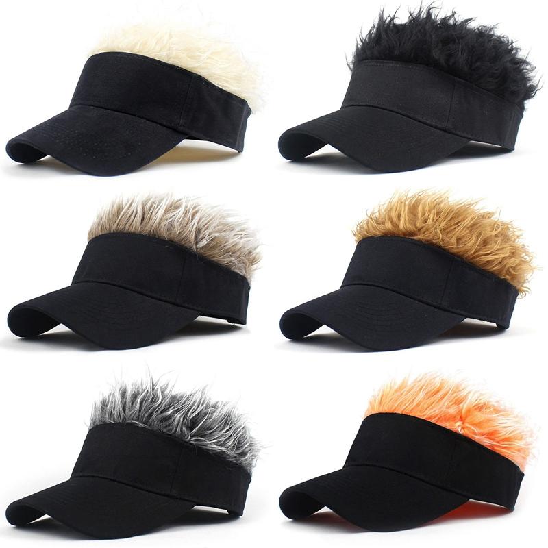 Topi Besbol, Uniseks Lelaki, Luar, Rambut Flair Palsu, Topi Rambut ...