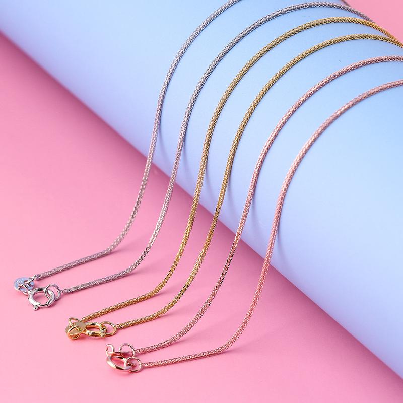 Kalung Perak, Rantai Chopin, Perak 925, Untuk Wanita dan Lelaki ...