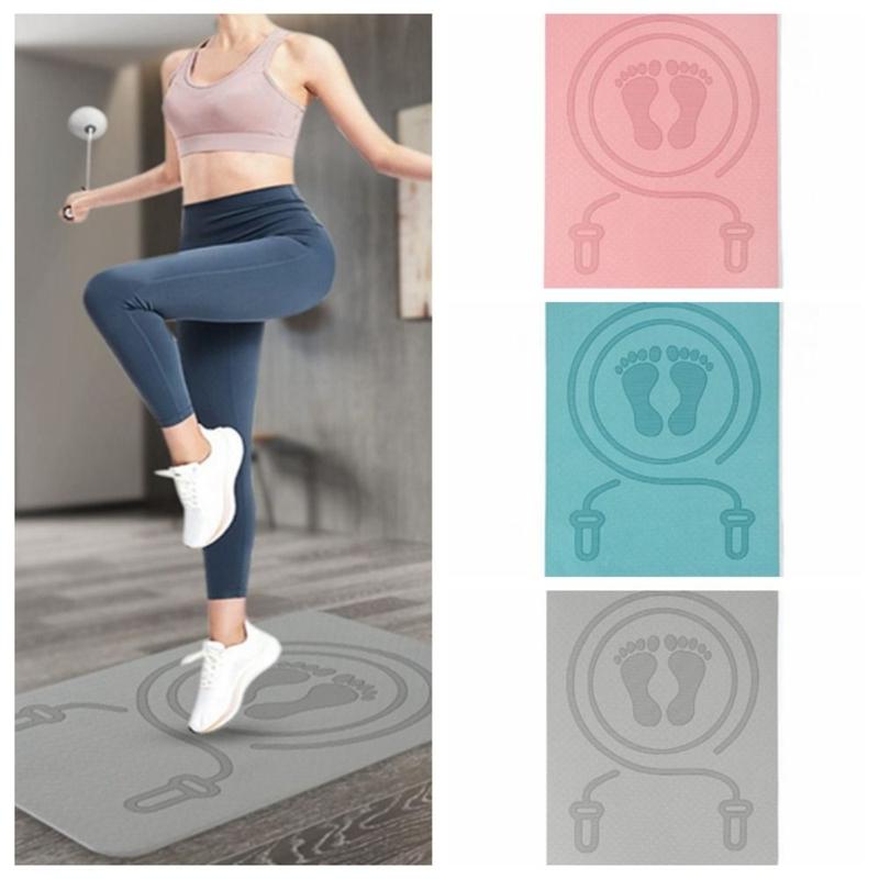 Anti-noise Jump Rope Mat Floor Mats Cushioning TPE Skipping Mat ...
