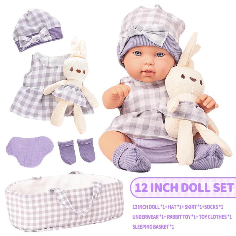 12 Inch Realistic Baby Doll with Accessories, 1 Set Cute Sof - TikTok Shop