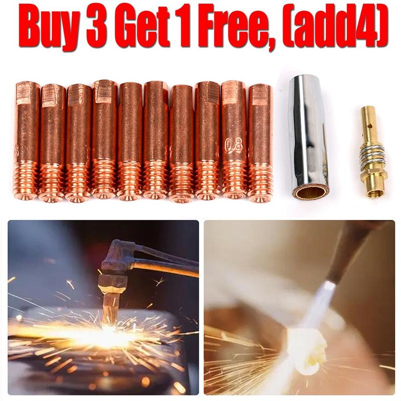MIG Welding MB15 15AK Contact Tip M6x25mm 0.6/0.8/1.0mm Mig Contact ...
