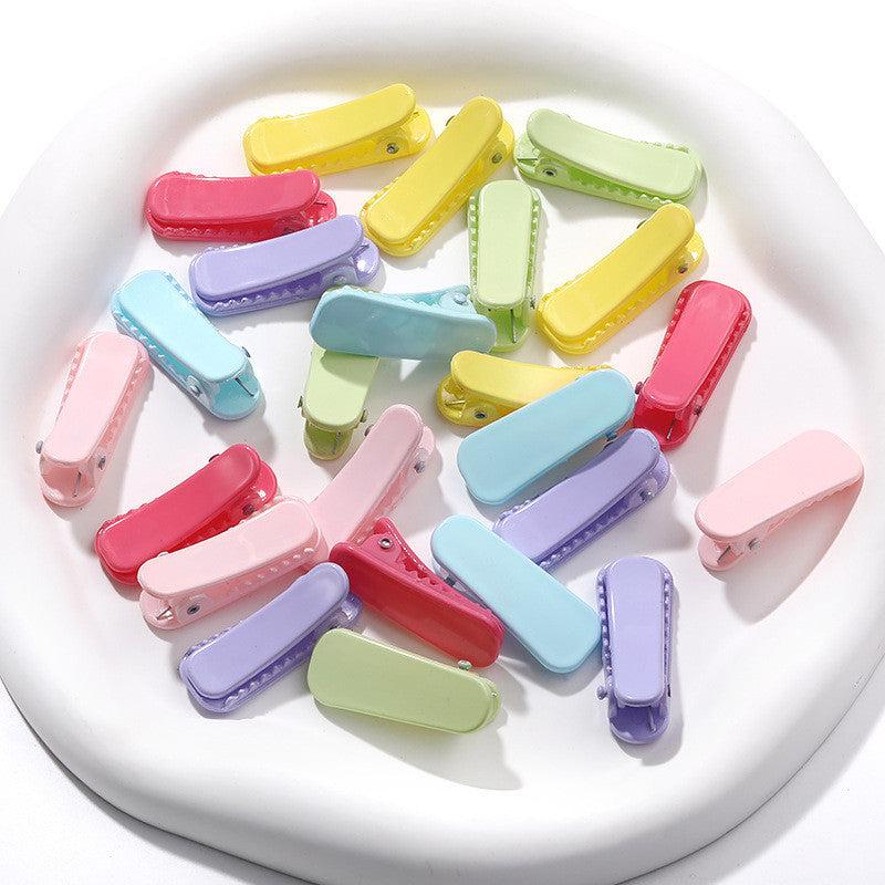 3.5cm Ultra Short Thumb Duck Beak Clip with Colorful Bangs Barrette ...