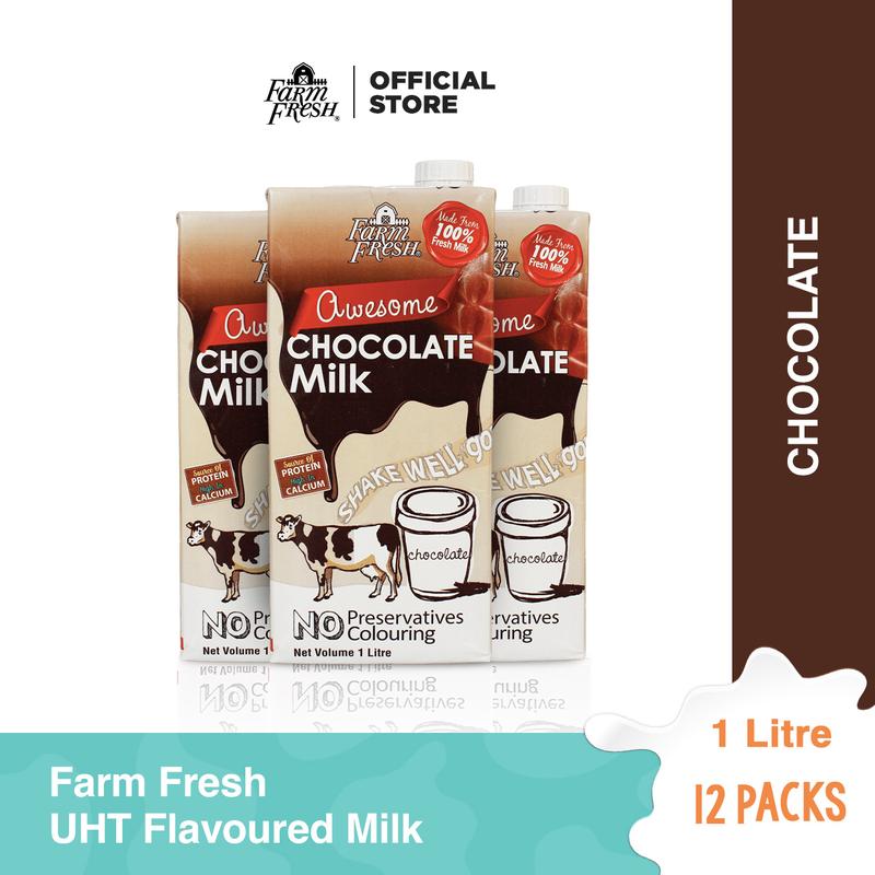 Farm Fresh UHT Chocolate Milk 1L x 12 Packs | Farm Fresh UHT - TikTok ...