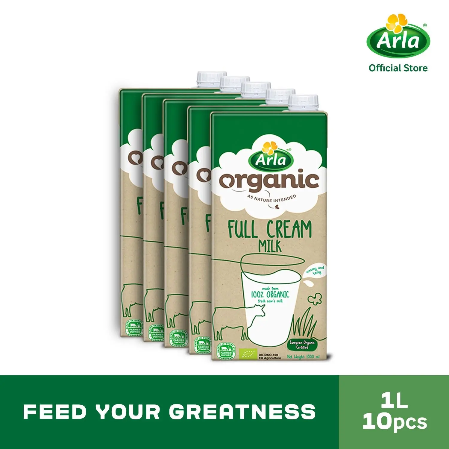 Arla Organic Full Cream and Chocolate Milk 200ml 10-Pack - TikTok Shop ...