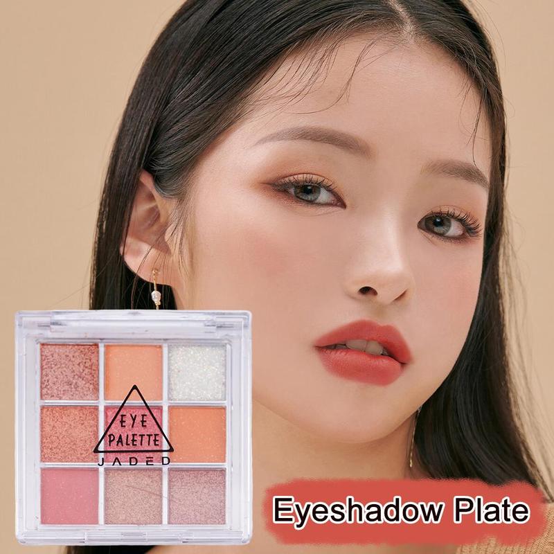 Nine Color Eye Shadow Plate Matte Pearlescent Eye Shadow Shadow ...