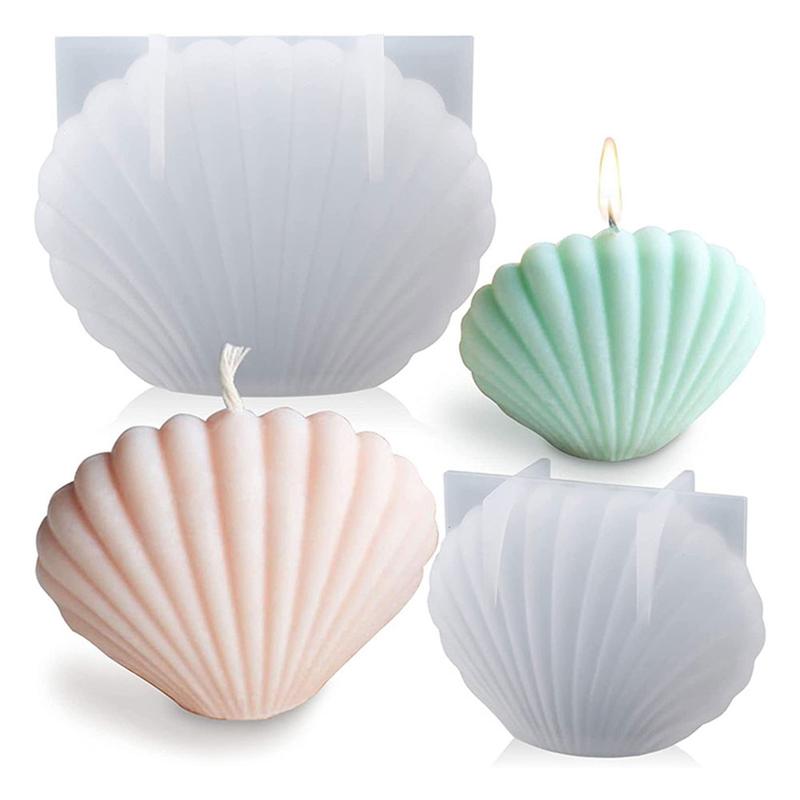 Acuan Lilin Kerang, Reka Bentuk 3D, Diperbuat daripada Silikon ...