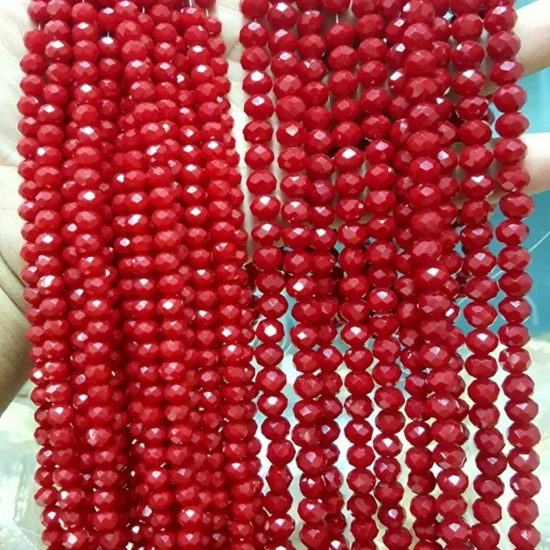 Bahan Craft Manik Crystal Ceko Bakpao/ Crystal Ceko Gepeng 8mm - Shop ...