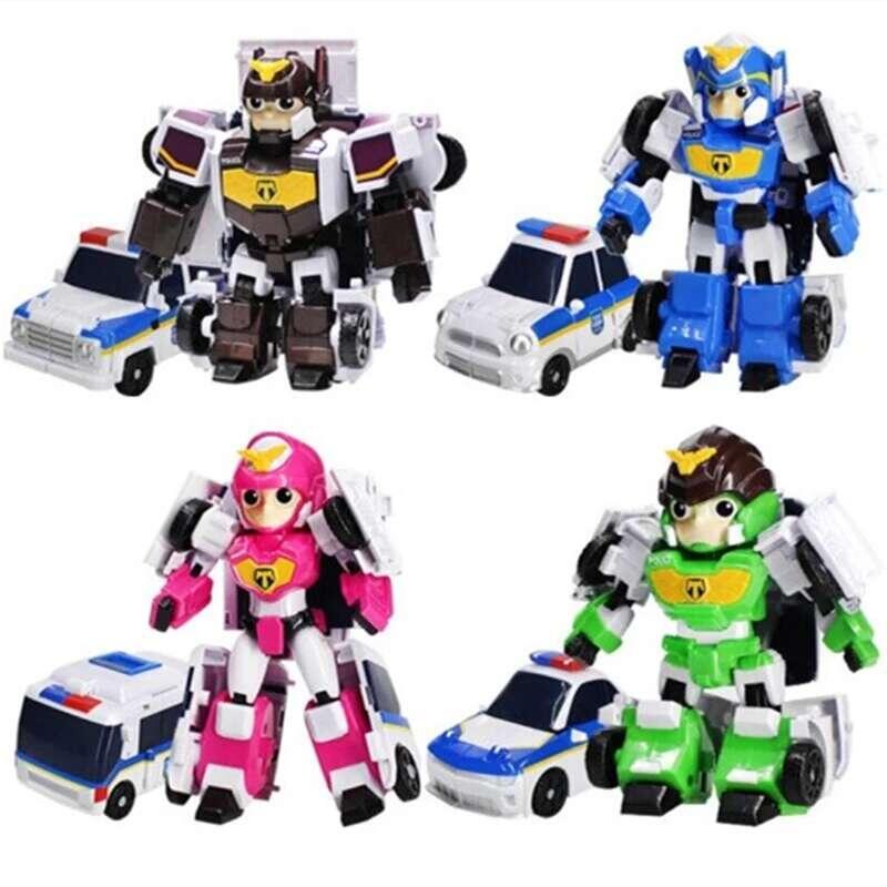 Transformation Auto Toy Cop Justice Rescue Team Car Transform Robot ...