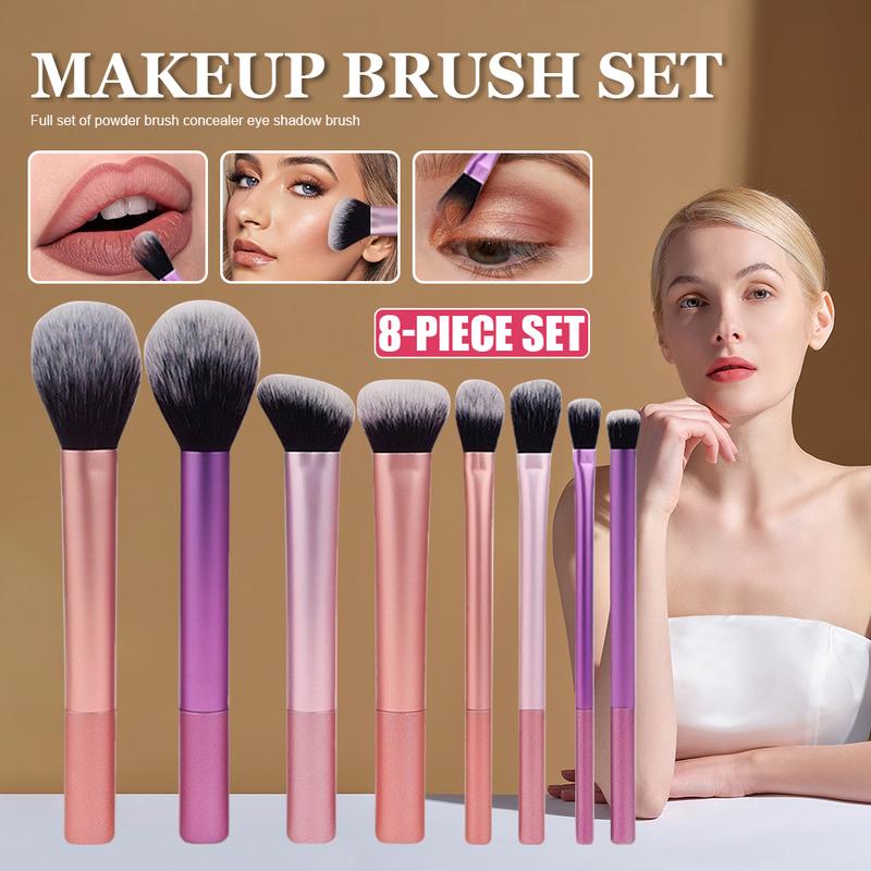 Professional 8Pcs Cosmetic Makeup Portable Travel Make Up Brush ...