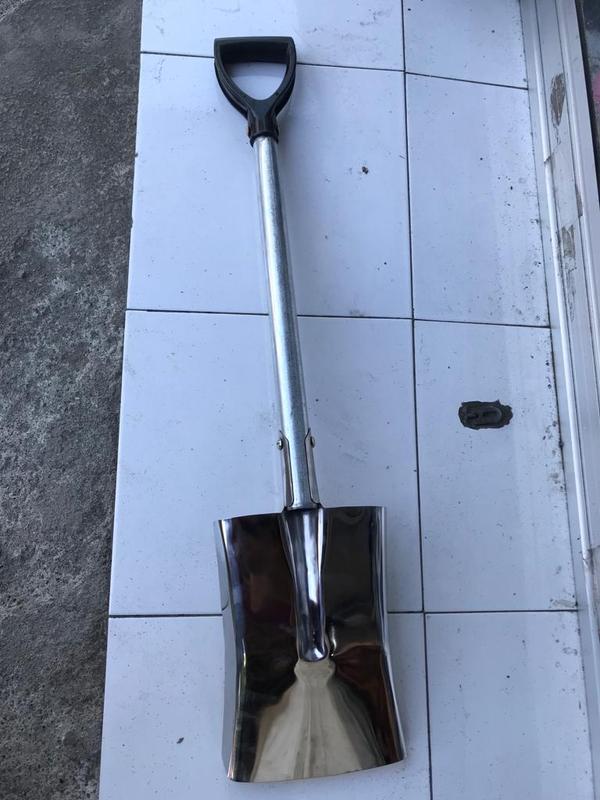 CUERO Sekop Rata stainless gagang full besi Model Papak PEGANGAN - Shop ...